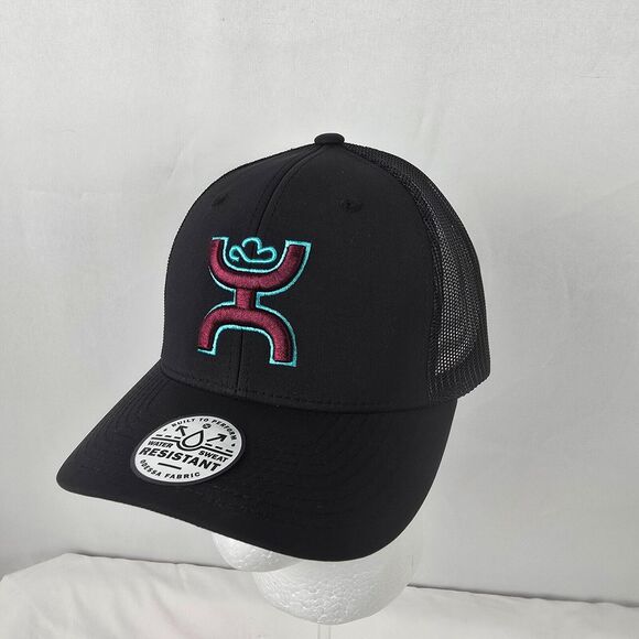 Hooey | Accessories | Hooey Trucker Hat Sterling Black Snapback Maroon ...